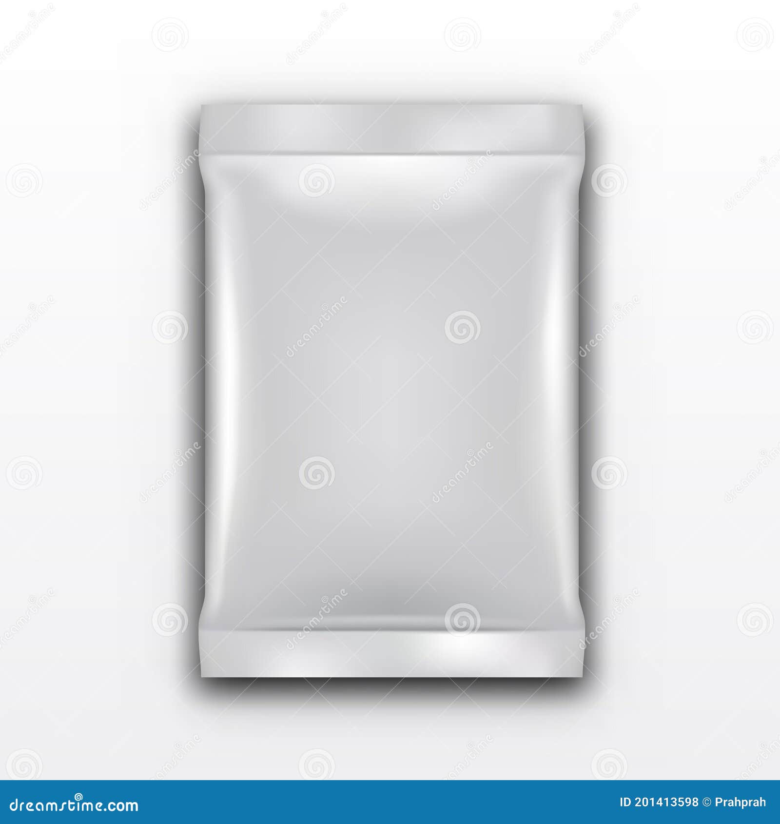 Simple White Glossy Packaging Isolated on White Stock Illustration ...