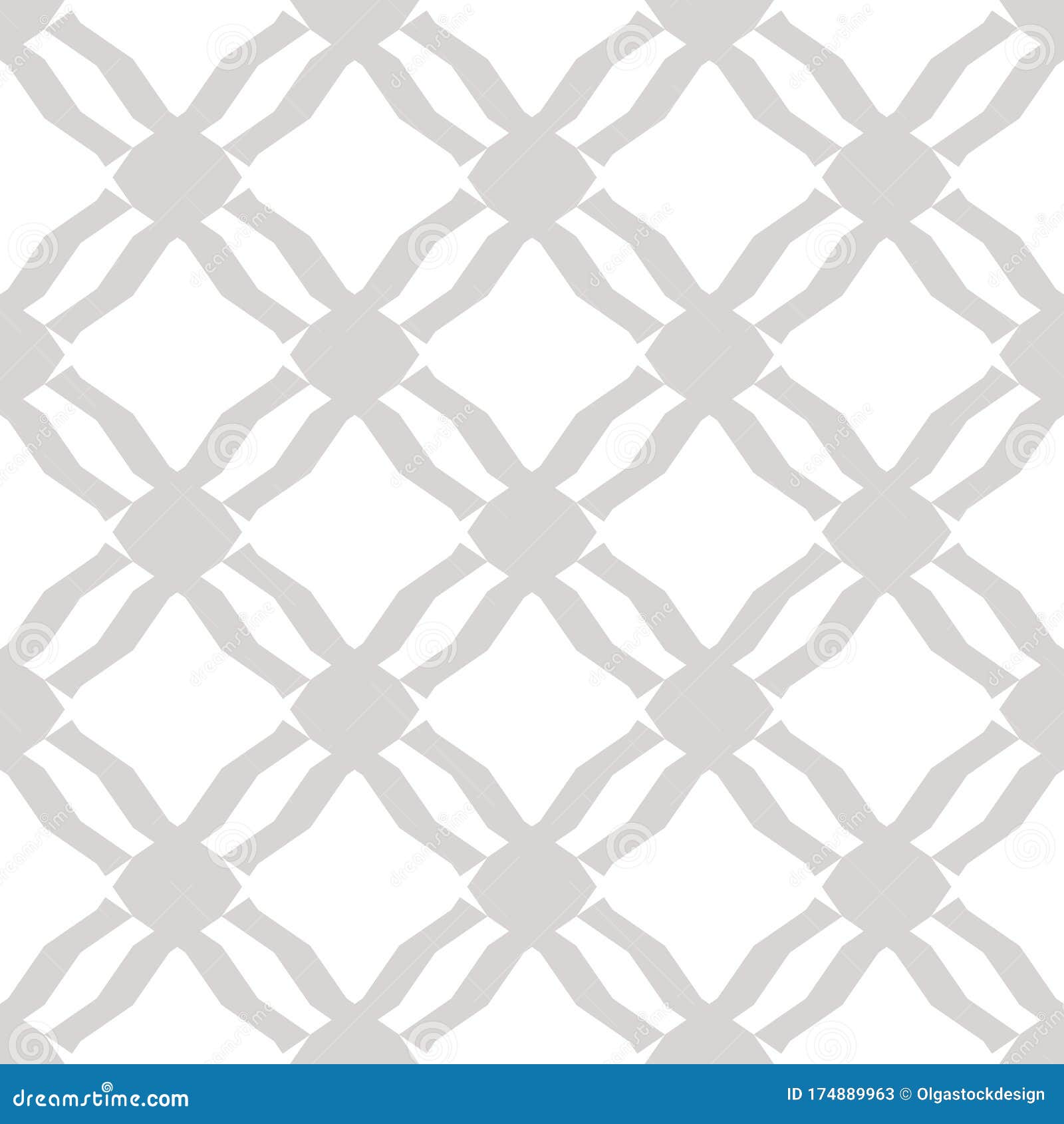 Subtle Diamond Grid Texture. White and Gray Vector Geometric Seamless ...