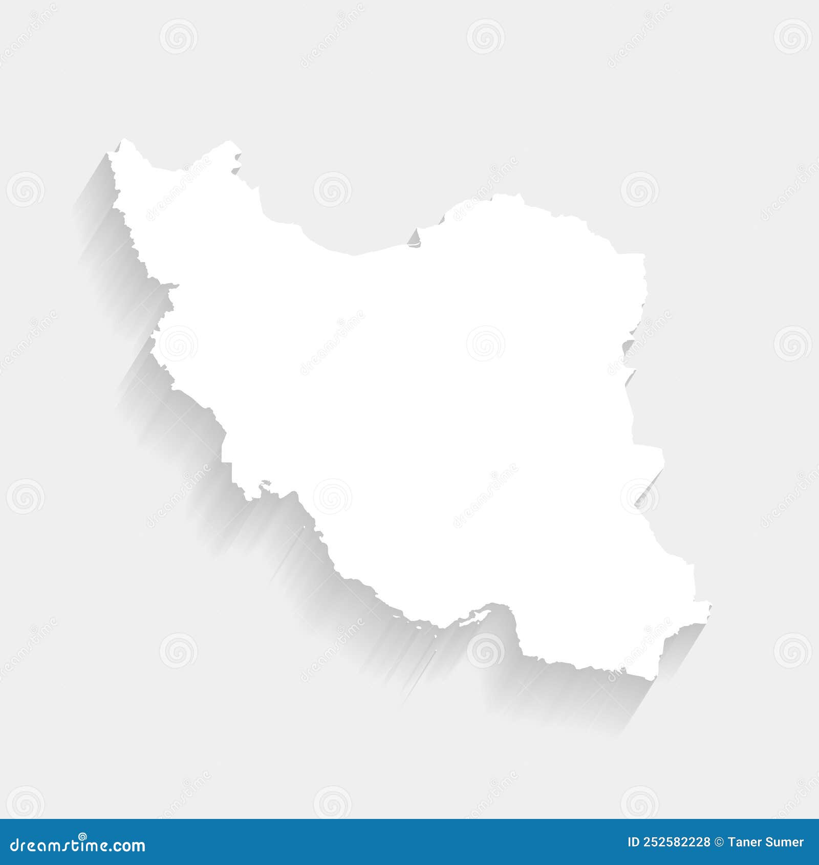 Iran Map With Gray Tone On Png Or Transparent Background,illustration ...