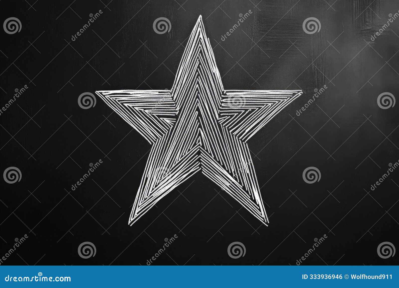 A Simple White Line Drawing of a Star, with Clean and Sharp Lines ...