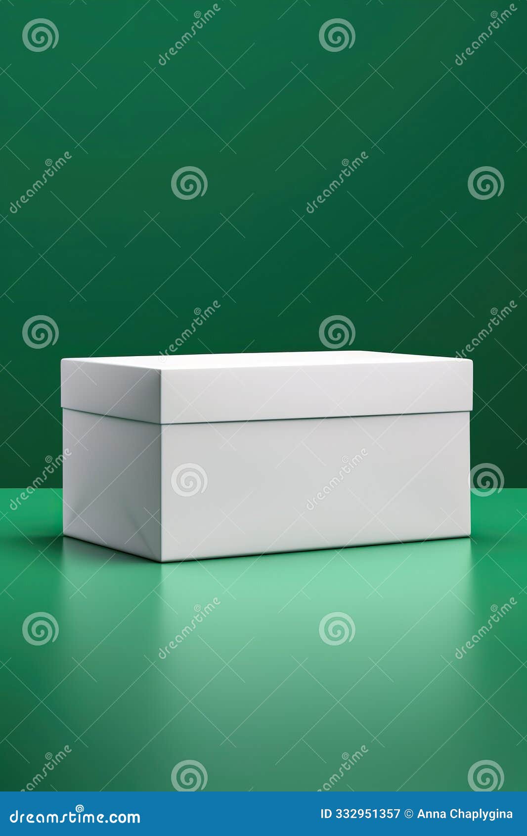 Simple White Package Mockup on a Solid Iris Green Background for ...