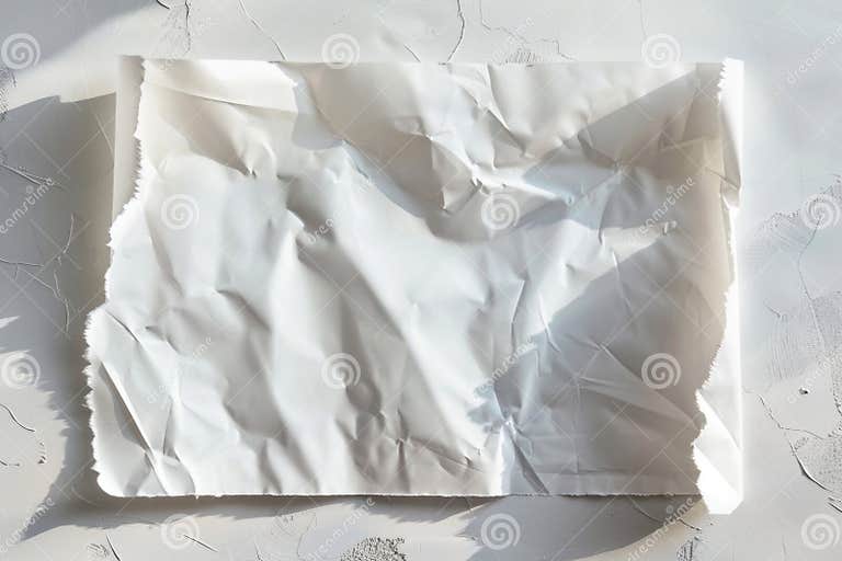 Simple White Paper on a Plain White Background, Versatile for Various ...