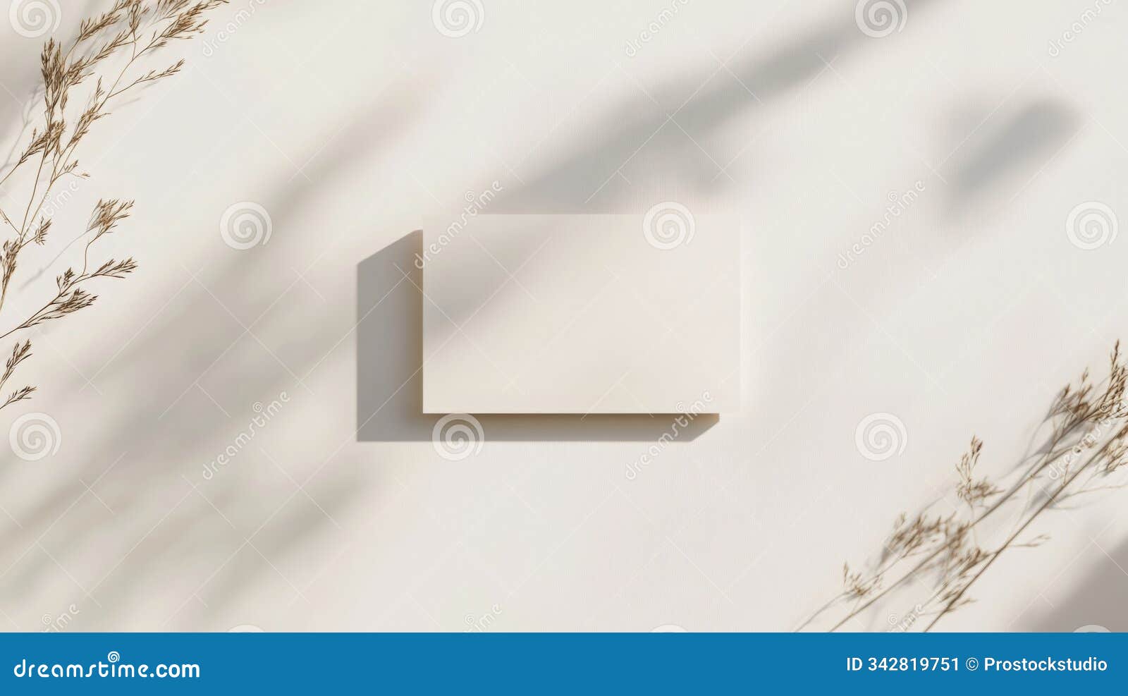 Simple White Rectangular Object on a Textured Background with Subtle ...