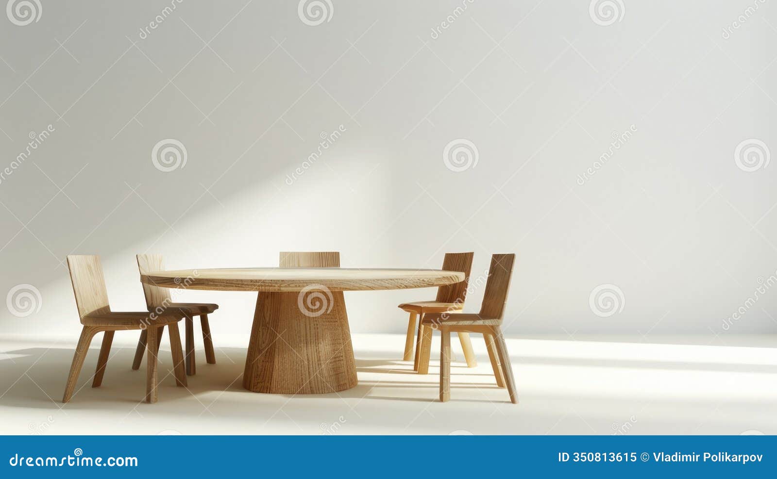 A Simple White Room with a Table and Chairs. Ideal for Interior Design ...