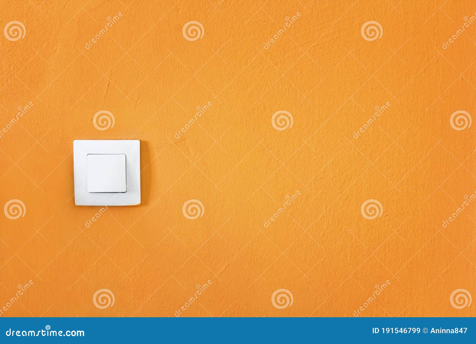 Simple White Switch on Bright Orange Wall Stock Image - Image of light ...