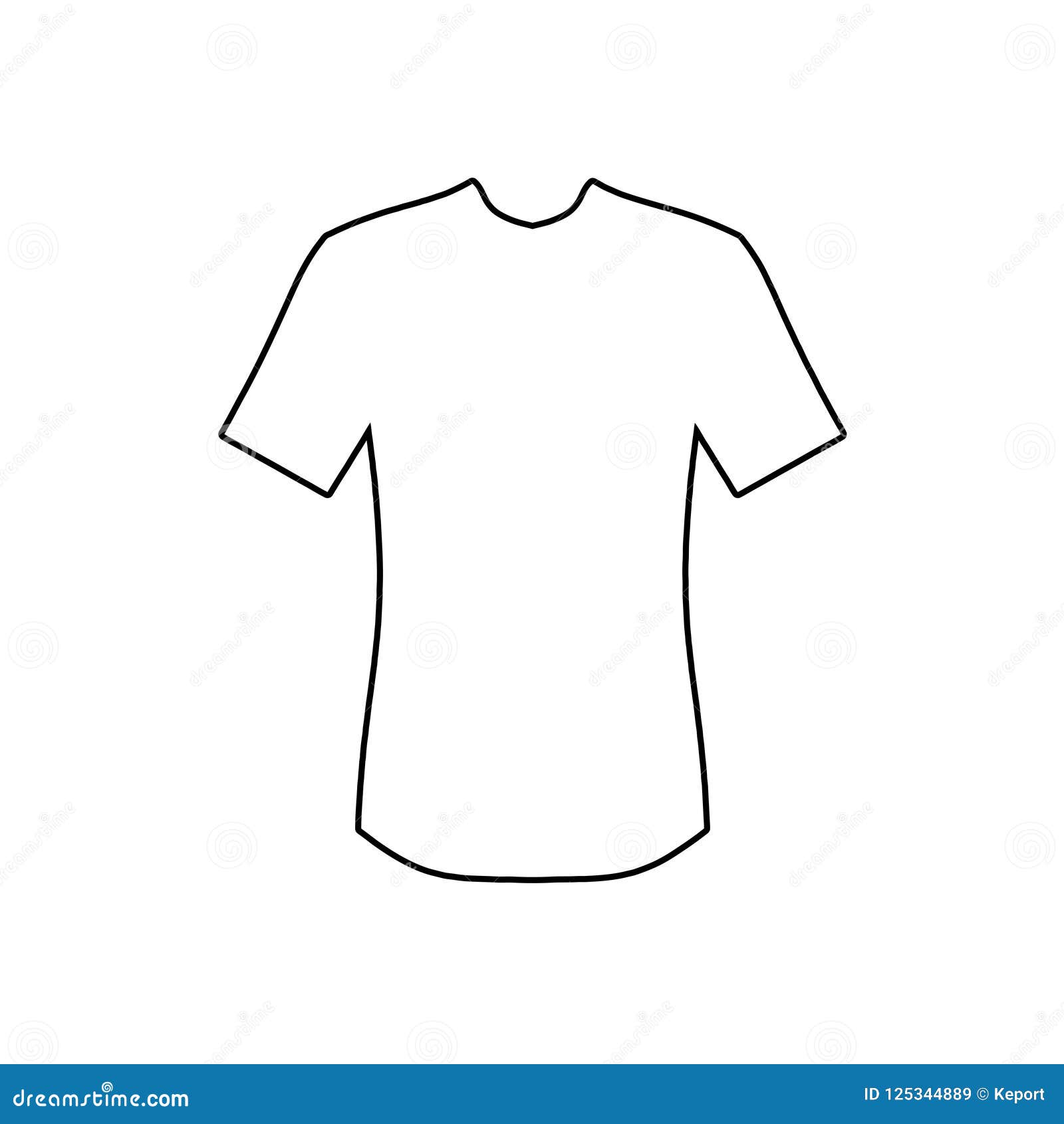 Simple white T-Shirt icon stock illustration. Illustration of website ...