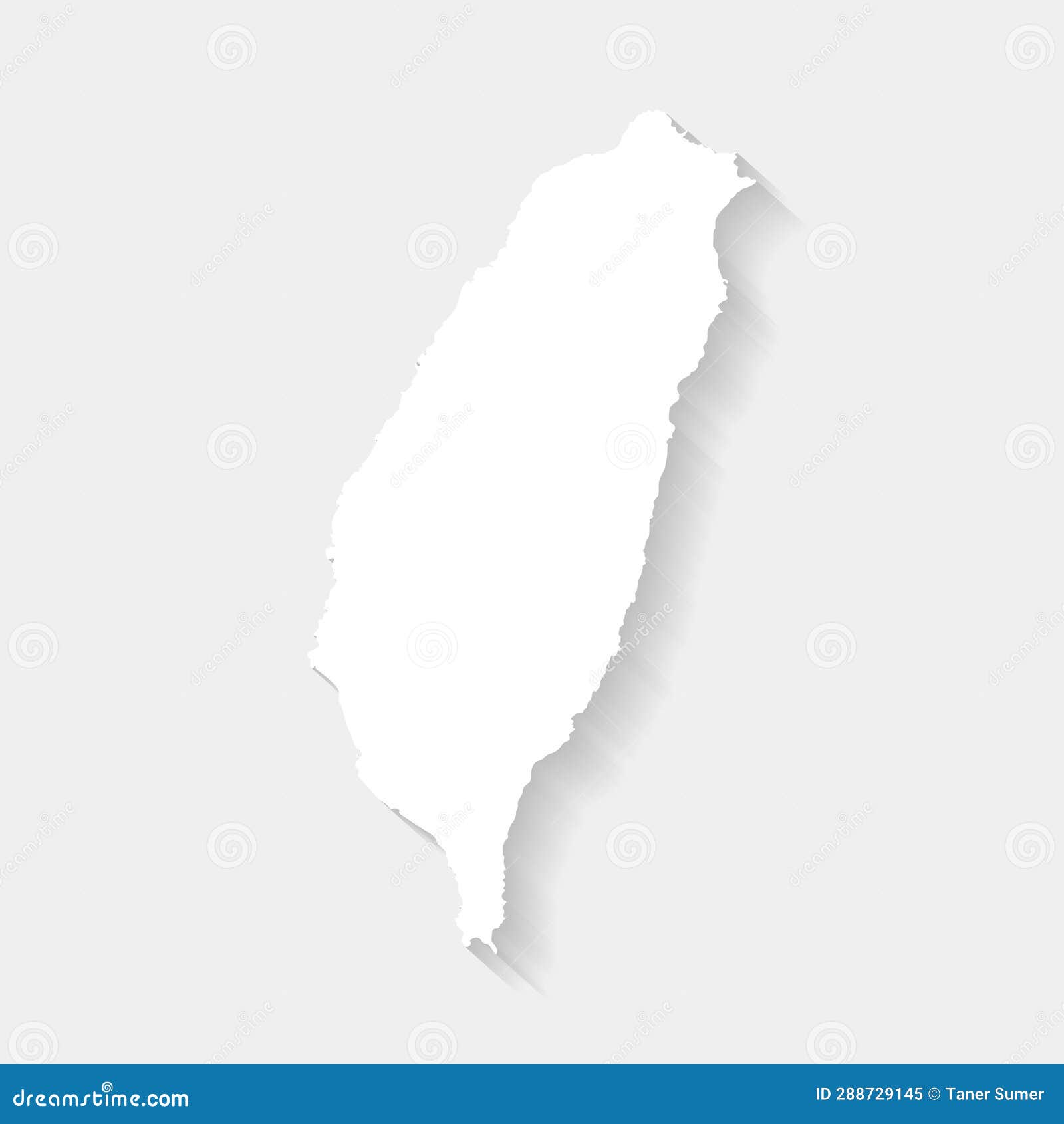 Taiwan Map With Gray Tone On Png Or Transparent Background,illustration ...