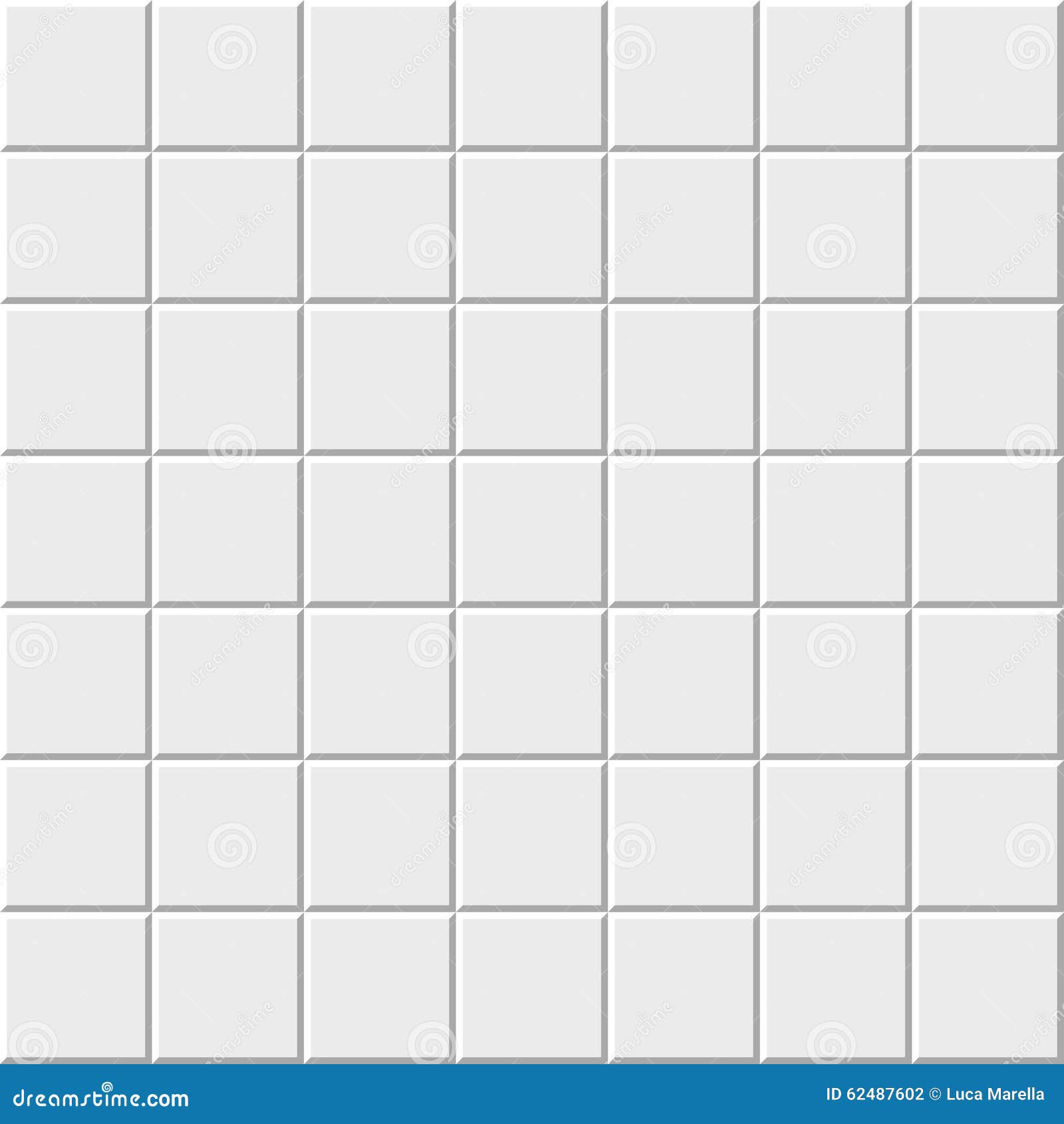 Simple White Tiles Pattern Stock Vector - Image: 62487602