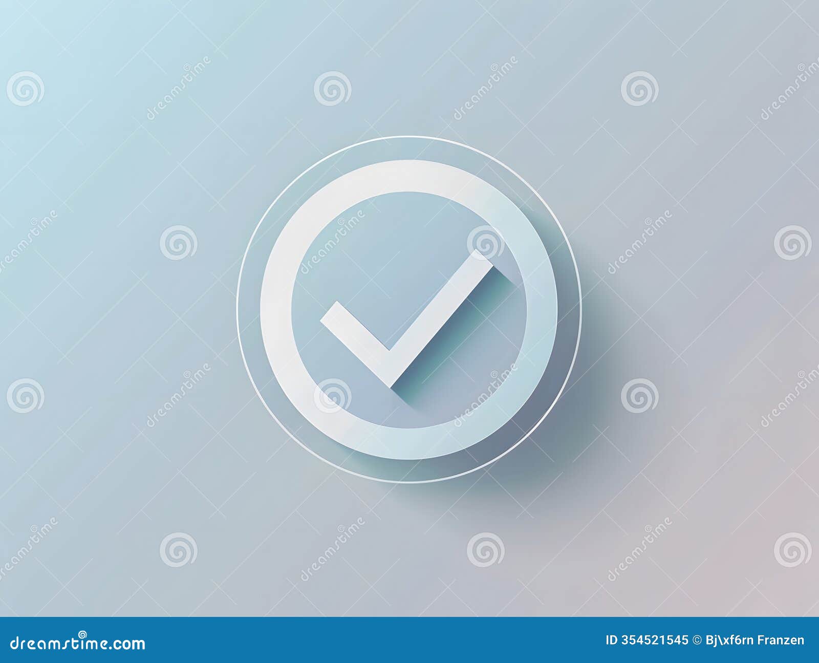 Simple Win Approval Confirmation Checkmark Icon Symbol Stock ...