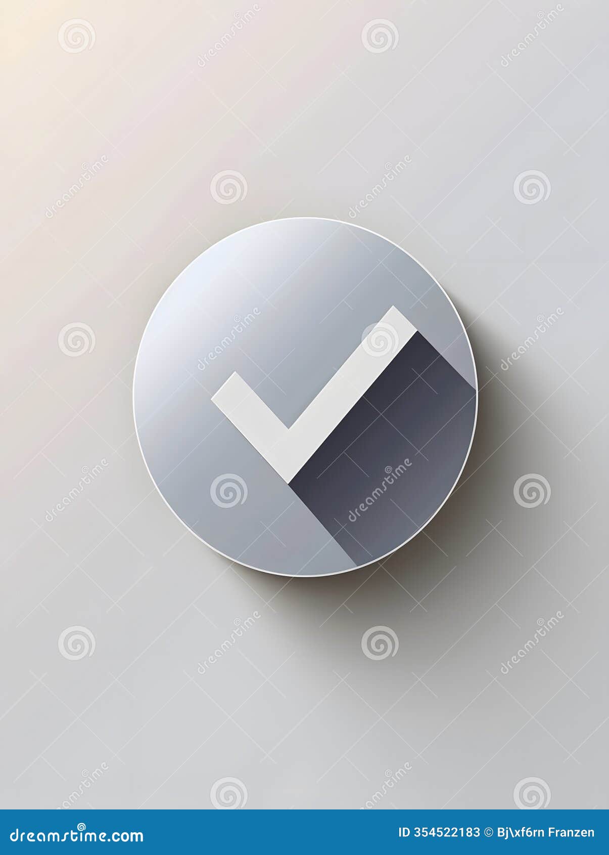 Simple Win Approval Confirmation Checkmark Icon Symbol Stock ...