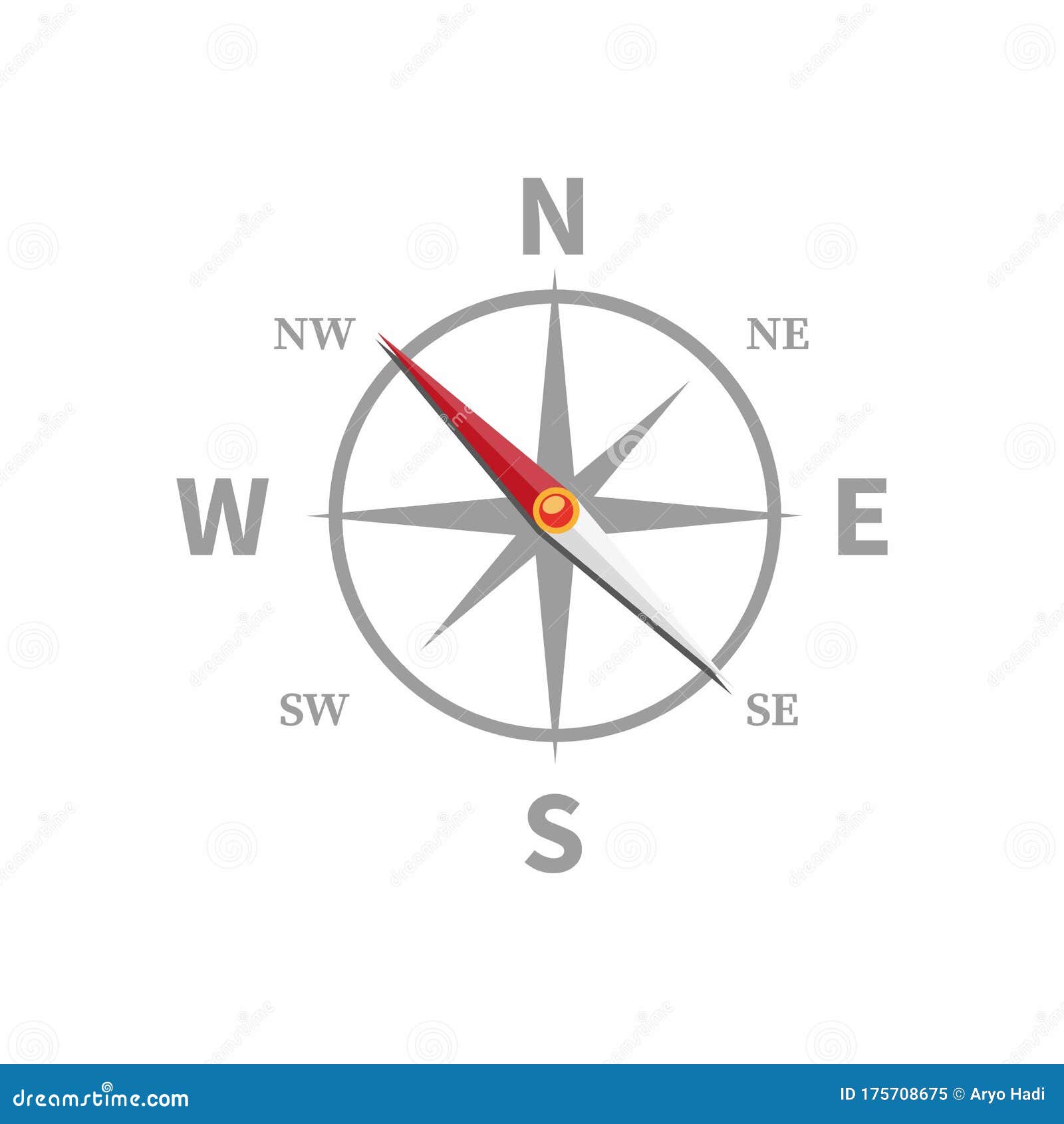 Simple Wind Rose Compass Element Icon in Flat Illustration Vector ... Simple Wind Rose Compass Element Icon in Flat Illustration Vector ...