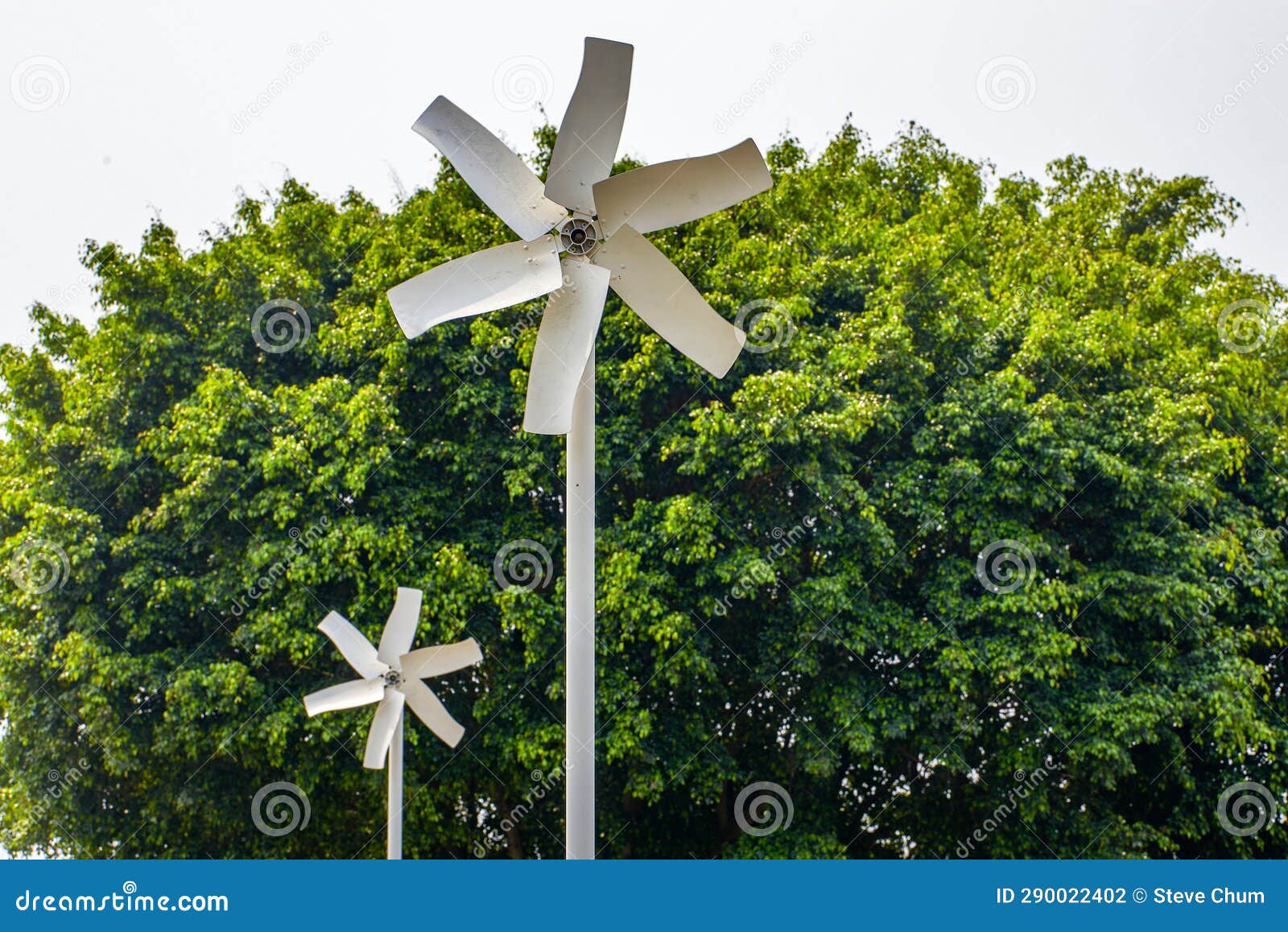 Simple Windmill Indicating Wind Direction in the Forest Stock Photo ...