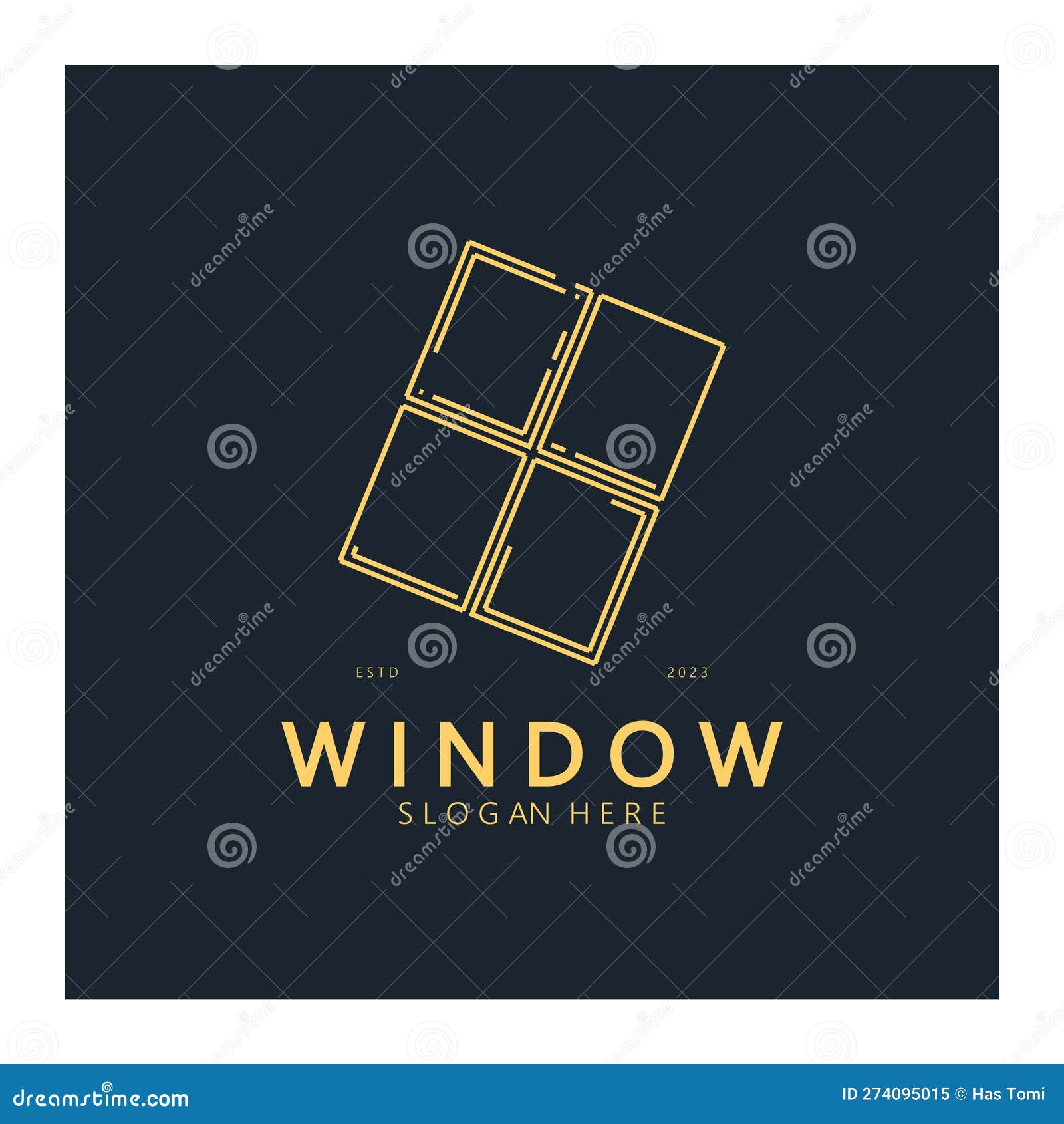 Simple Window Logo, Design for, Interior, Construction, Architecture ...