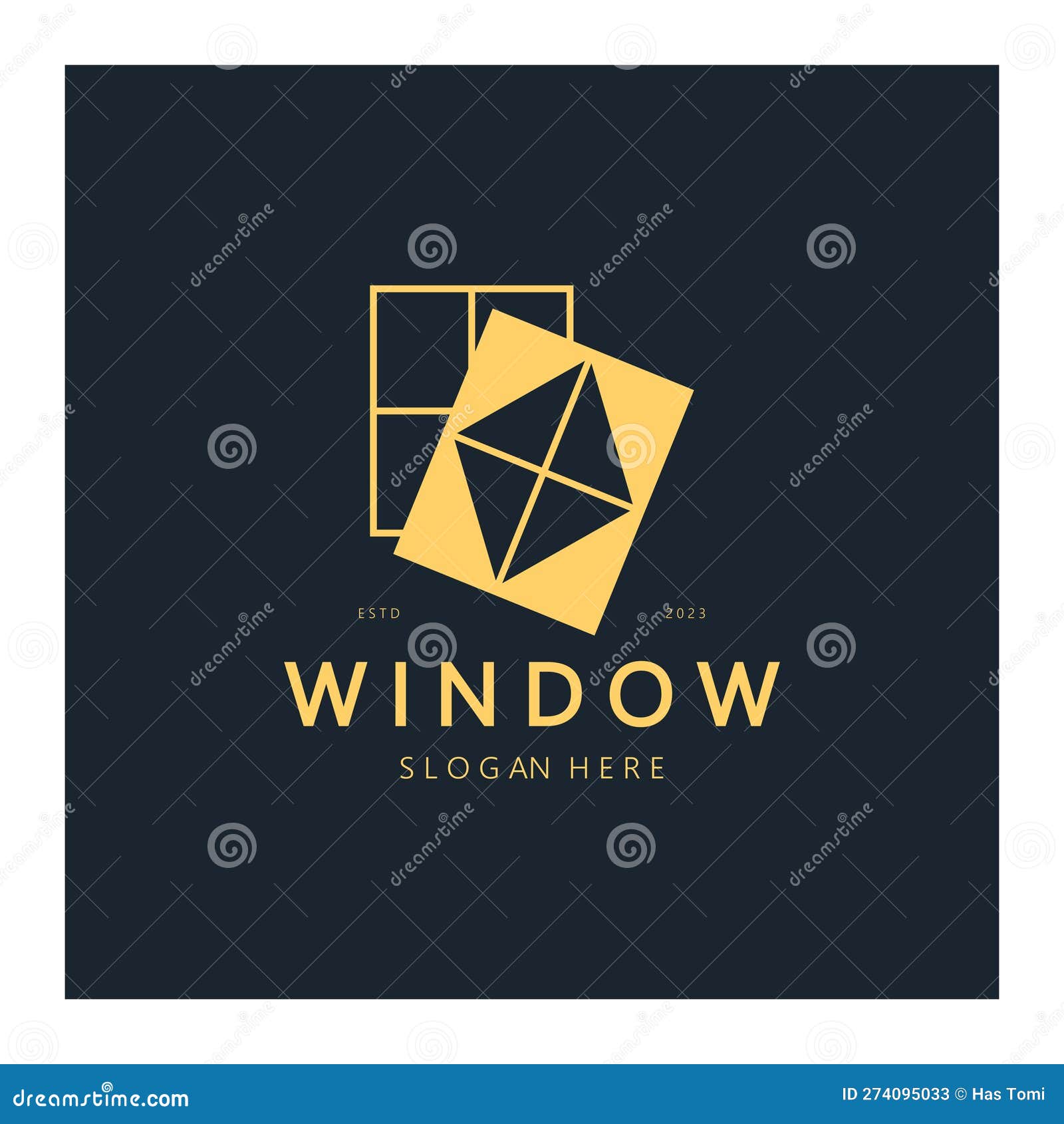 Simple Window Logo, Design for, Interior, Construction, Architecture ...