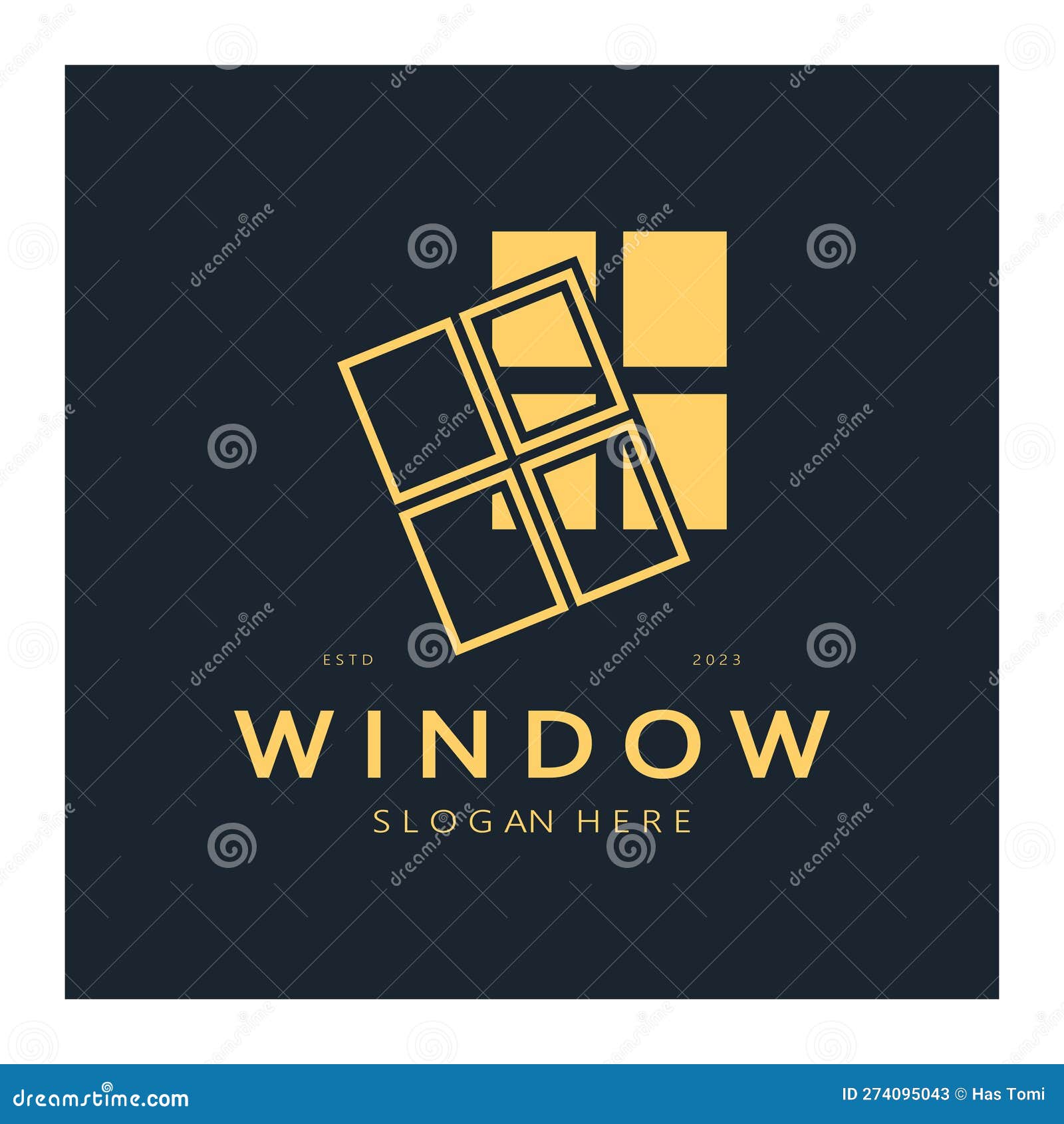 Simple Window Logo, Design for, Interior, Construction, Architecture ...