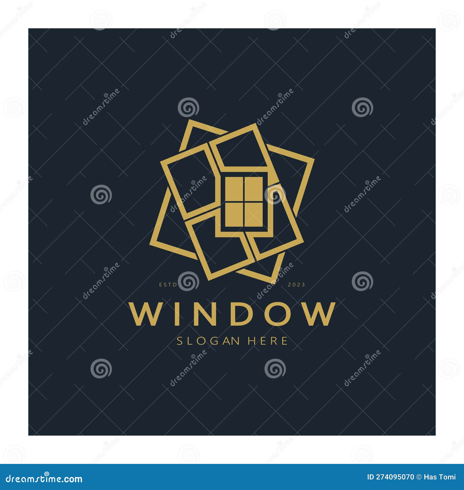 Simple Window Logo, Design for, Interior, Construction, Architecture ...