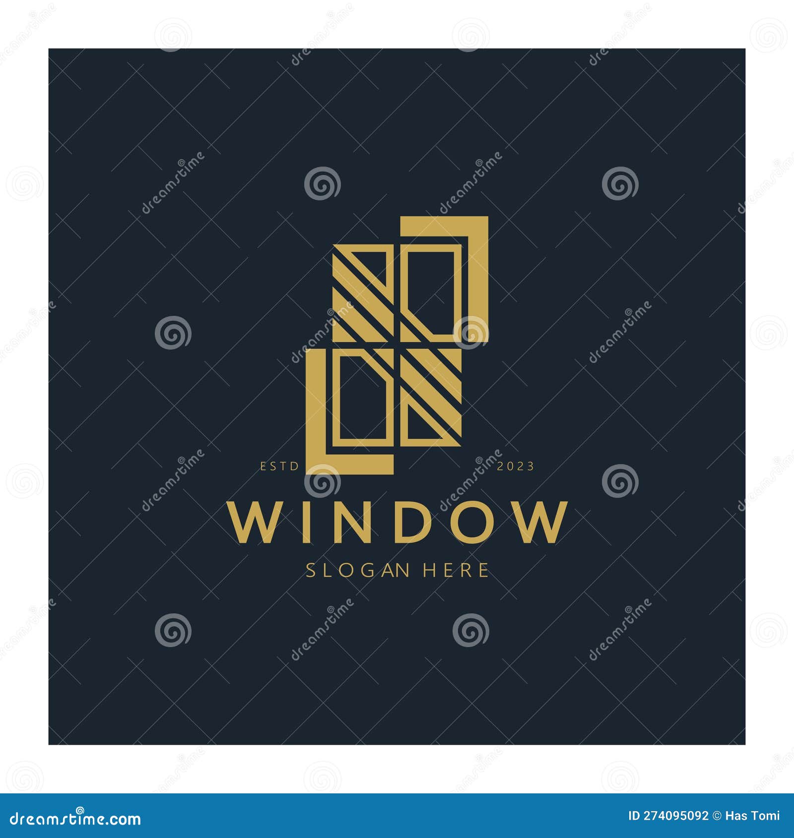 Simple Window Logo, Design for, Interior, Construction, Architecture ...