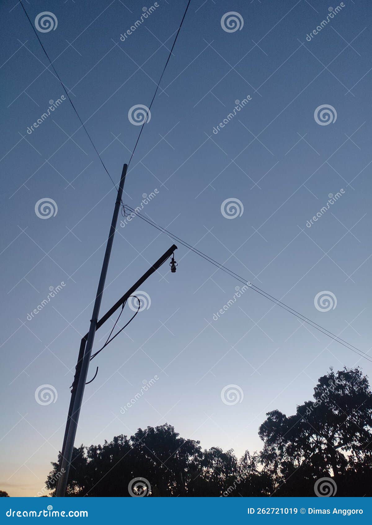 Simple wire electricity stock image. Image of sunset - 262721019