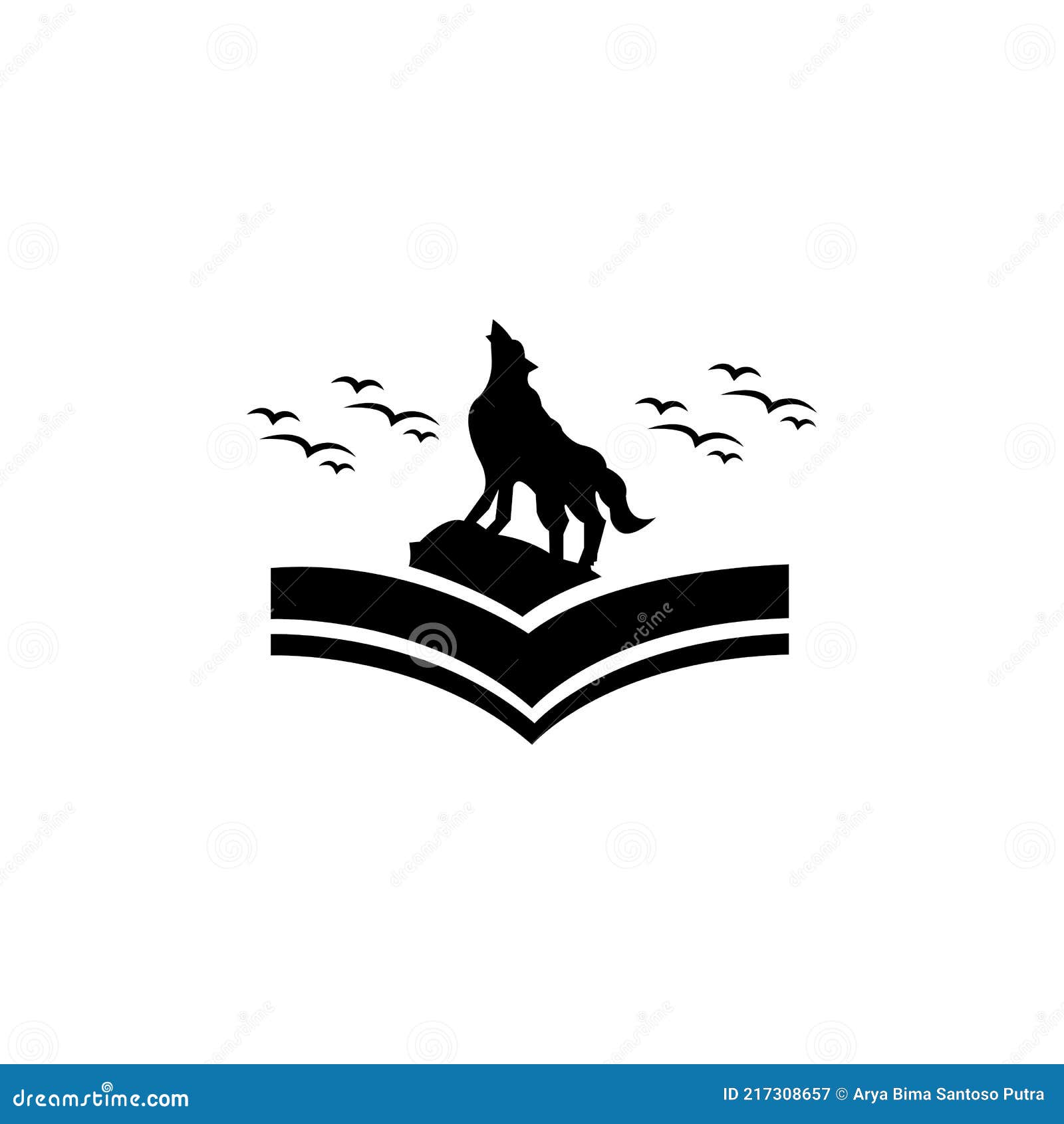 Simple wolf icon logo stock illustration. Illustration of object ...