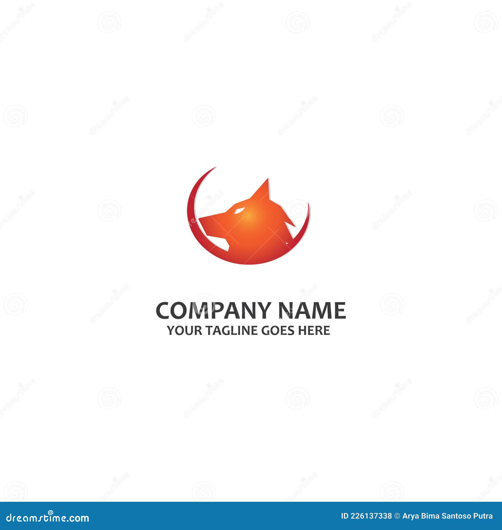 Simple Wolf Icon Vector Logo Stock Illustration - Illustration of ...