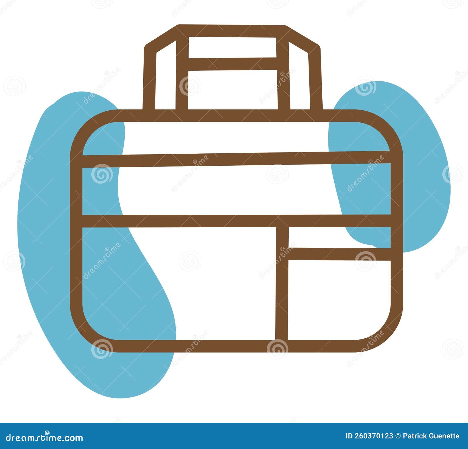 Simple womans bag, icon stock vector. Illustration of package - 260370123