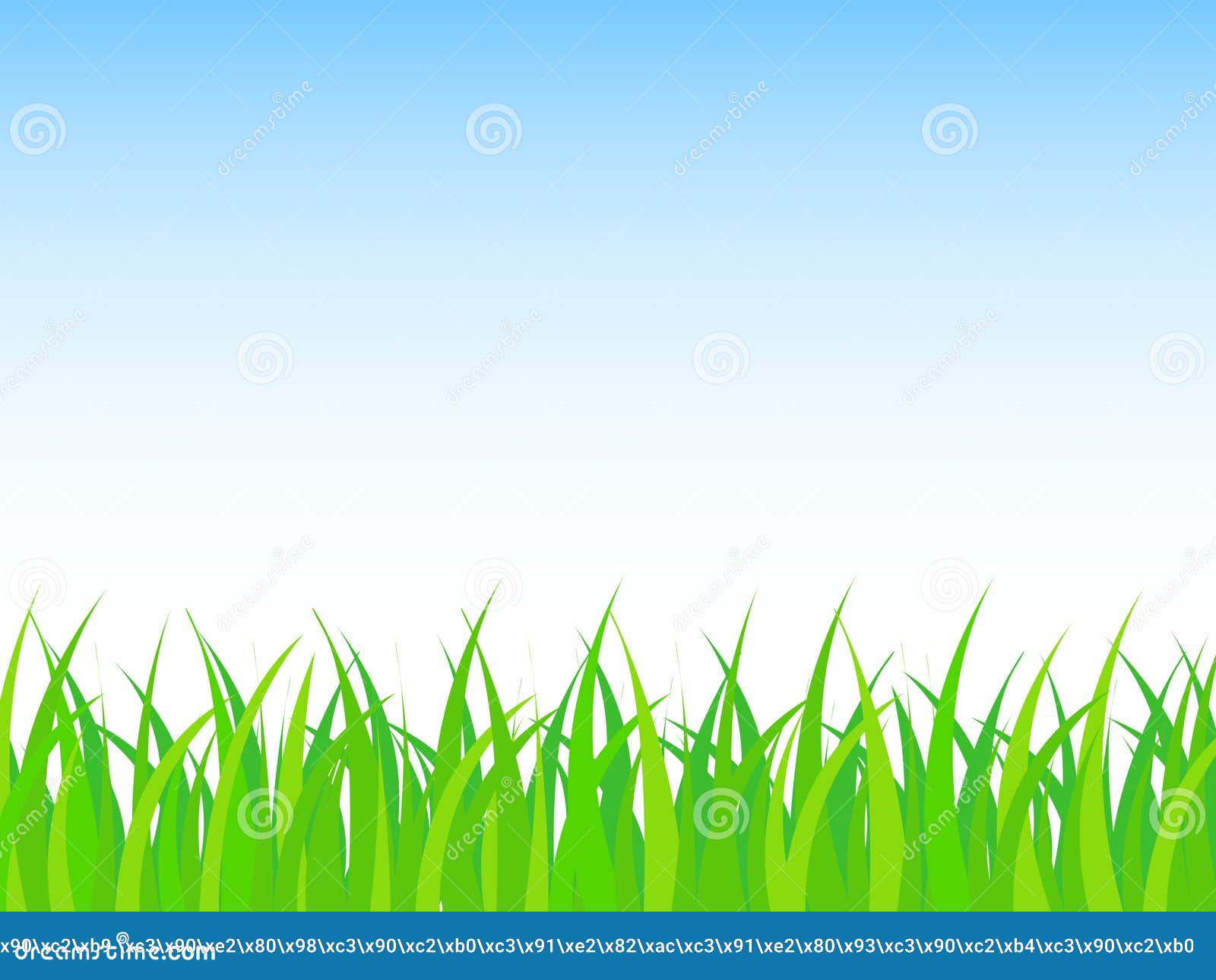 Simple and Wonderful Background from Green Grass and Clear Sky Stock ...