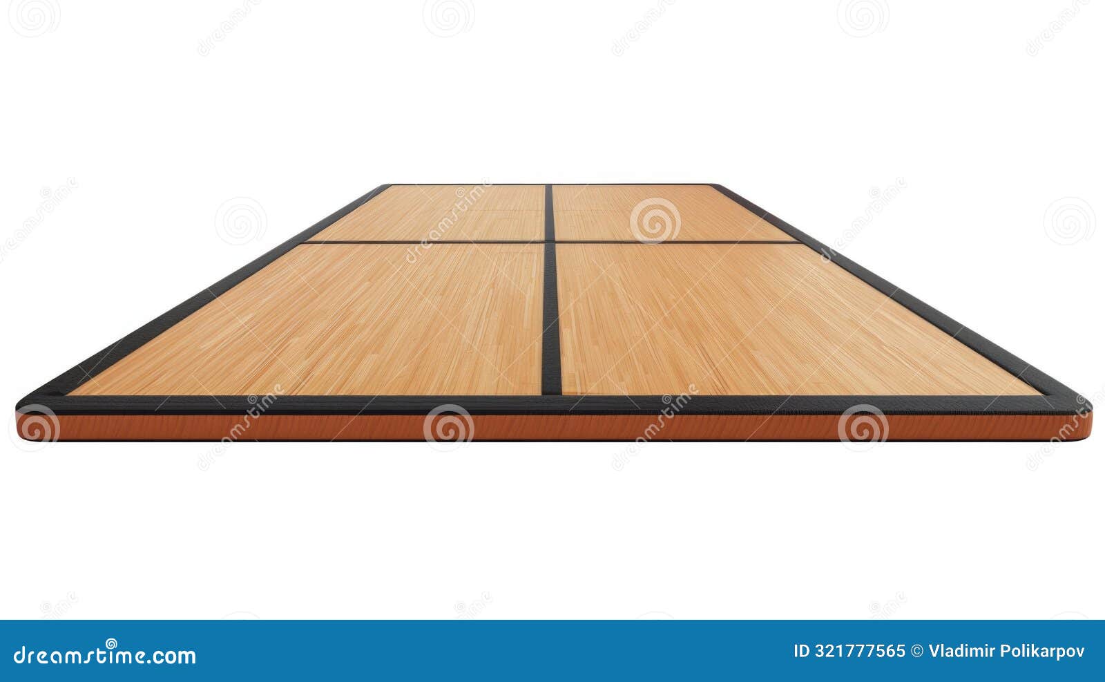 A Simple Wooden Floor with a Black Border Stock Illustration ...