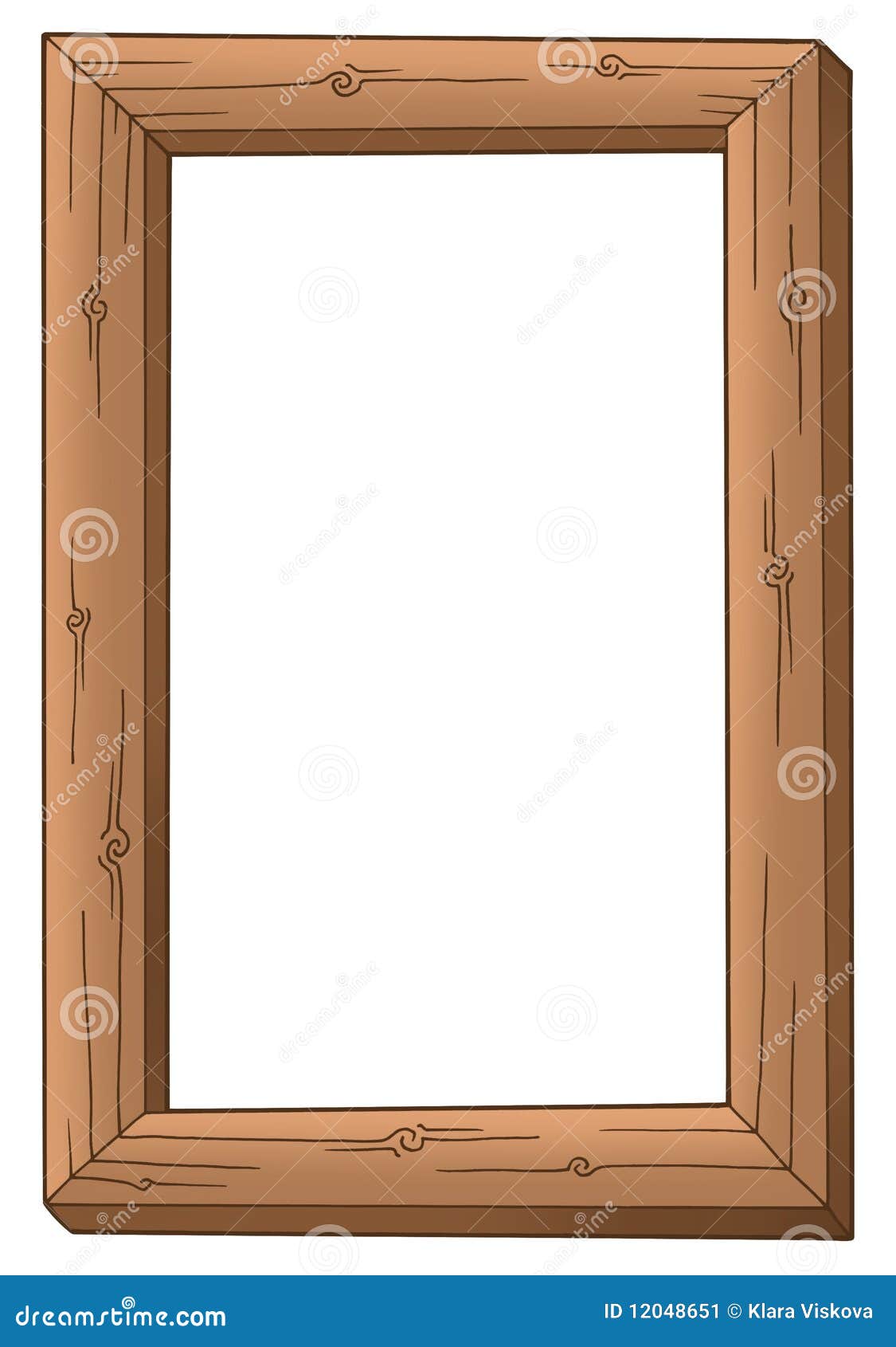 Simple wooden frame stock illustration. Illustration of empty - 12048651