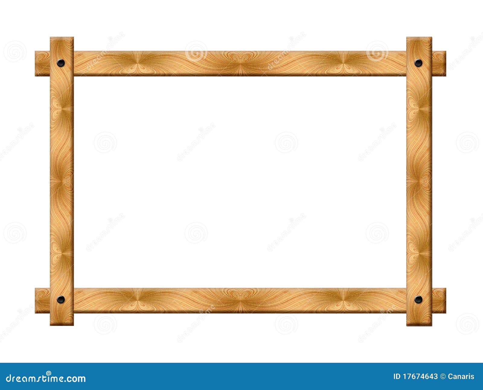 Simple wooden frame stock illustration. Illustration of frame - 17674643