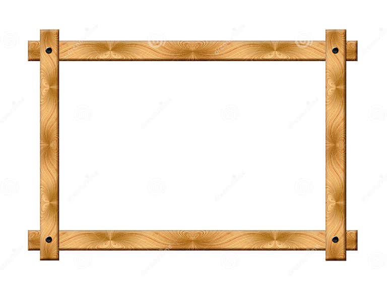 Simple wooden frame stock illustration. Illustration of frame - 17674643