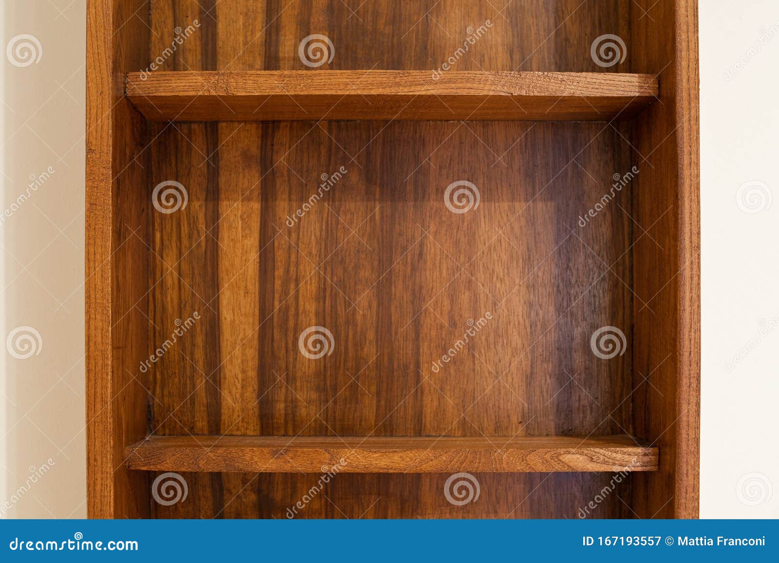 Simple Wooden Shelf for Decorations Stock Image - Image of decorative ...