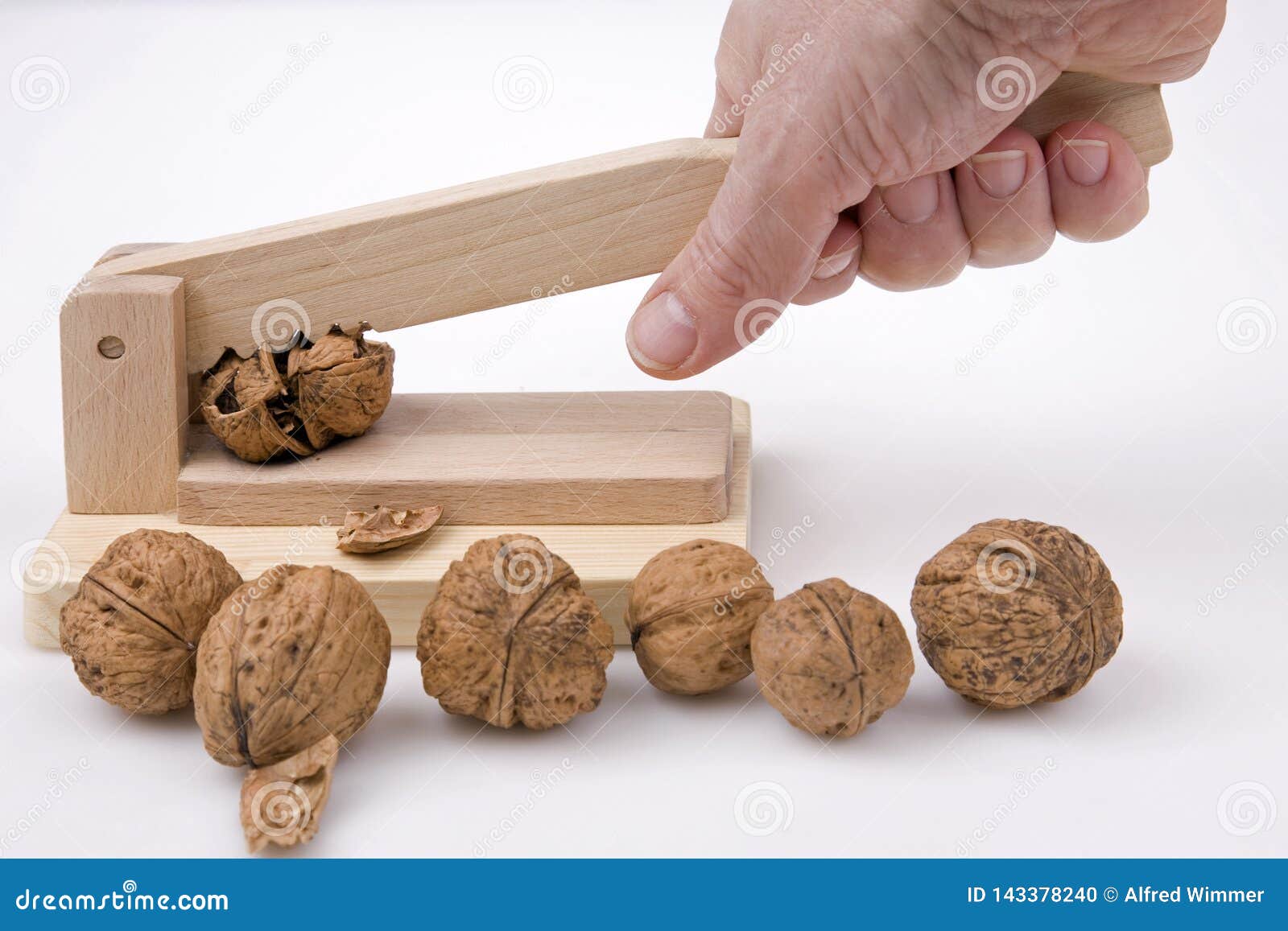 A Simple Wooden Tool: Nutcracker Stock Photo - Image of isolated, home ...