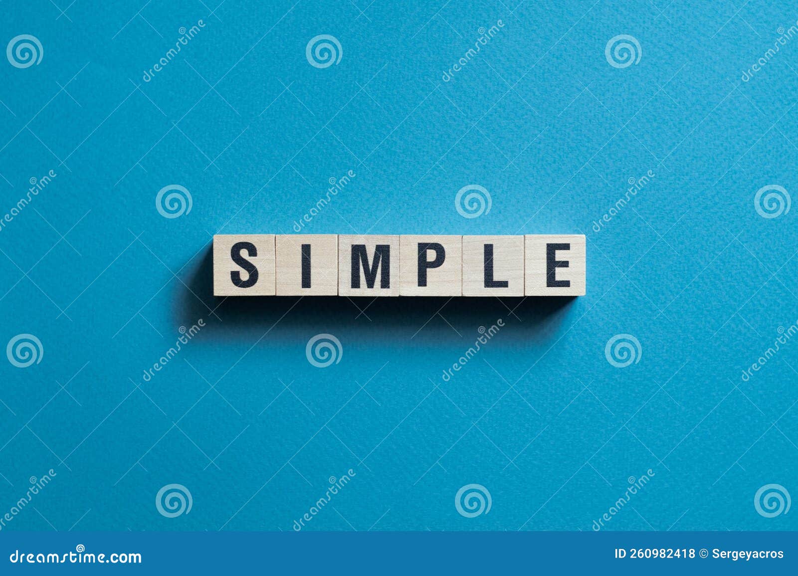 Simple - Word Concept on Cubes Stock Photo - Image of template, graphic ...