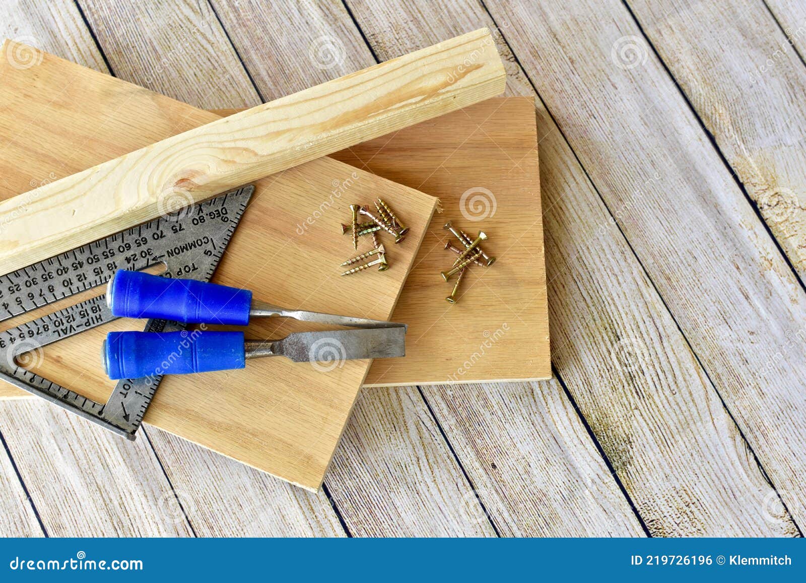 Simple Workshop Tools and Lumber for Handcrafted Woodworking Projects ...