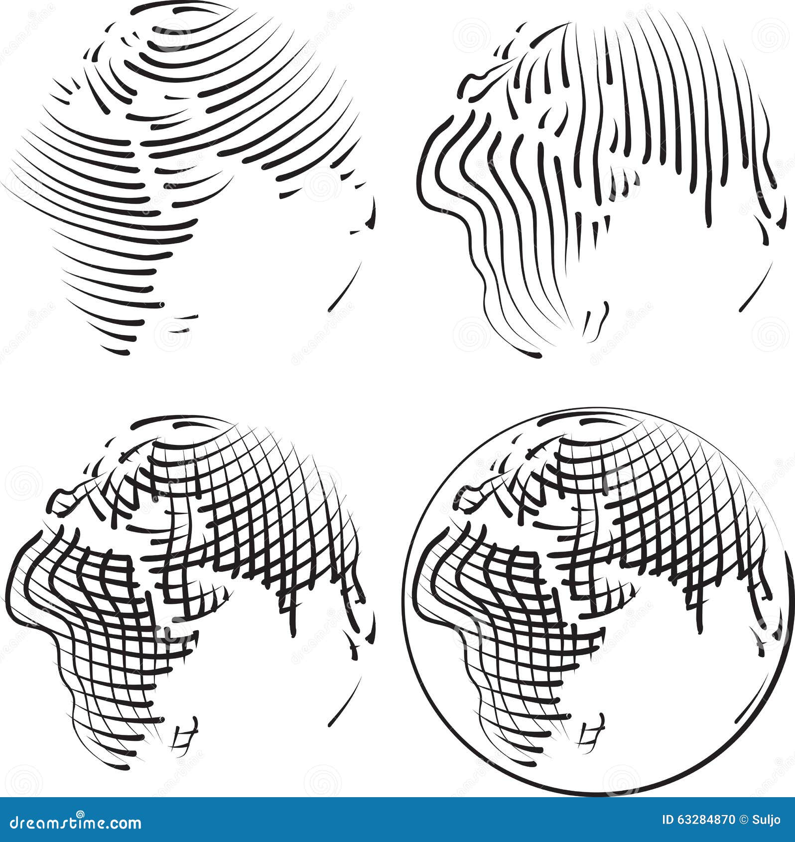 Simple World Engraving stock vector. Illustration of carving - 63284870