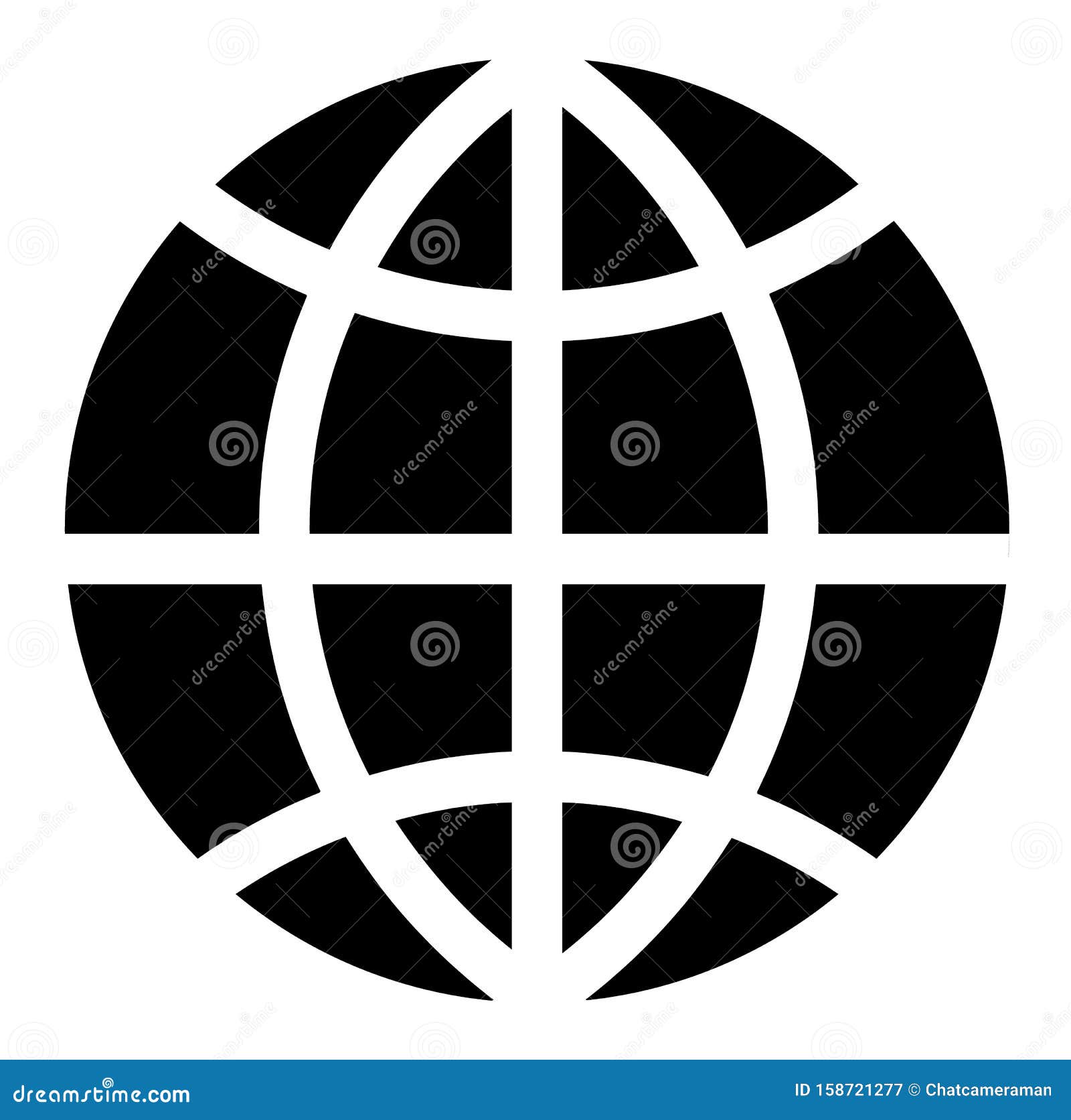 Simple World, Globe Icon Symbol Stock Vector - Illustration of isolated ...