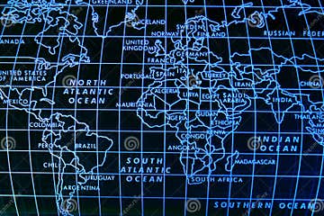 Simple world map stock illustration. Illustration of geography - 1426830