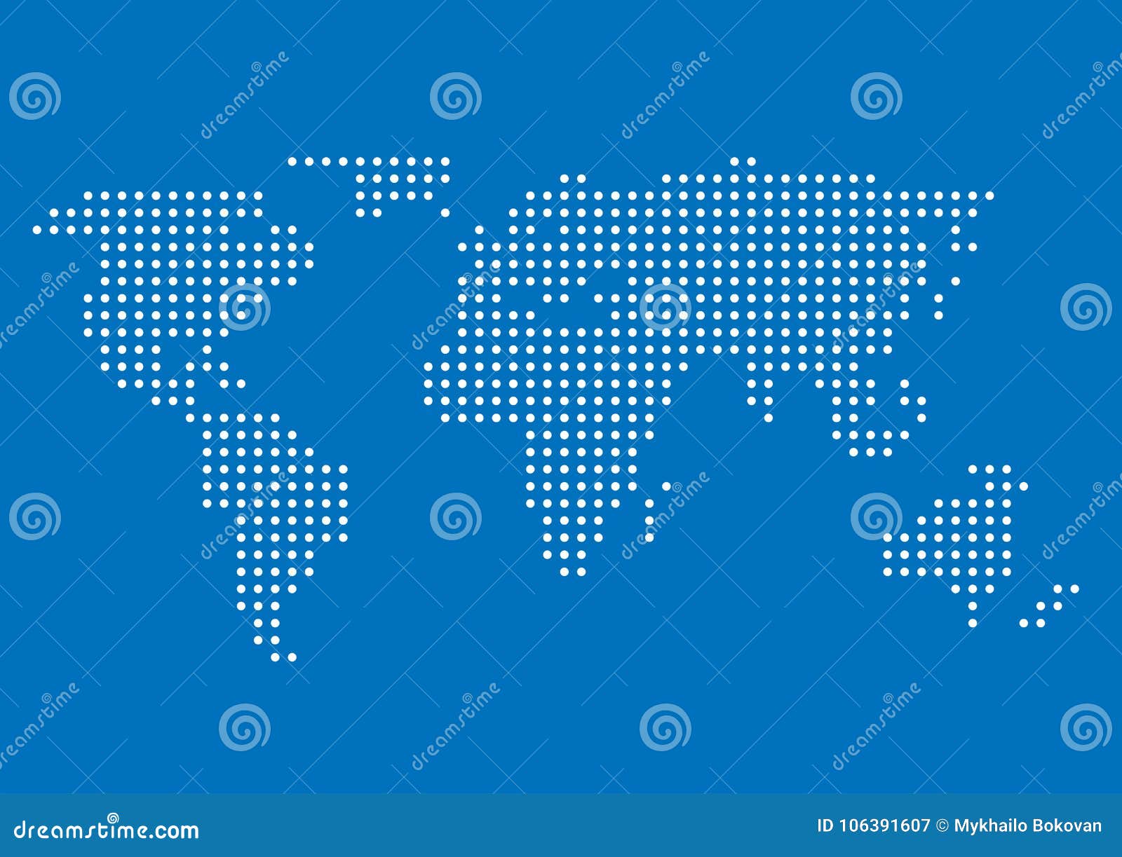 Simple World map stock vector. Illustration of digital - 106391607