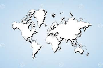 Simple world map stock vector. Illustration of polygonal - 195800124
