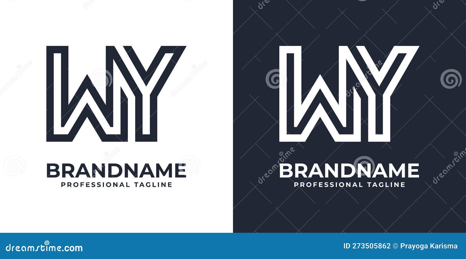 Simple WY Monogram Logo, Suitable for Any Business with WY or YW ...
