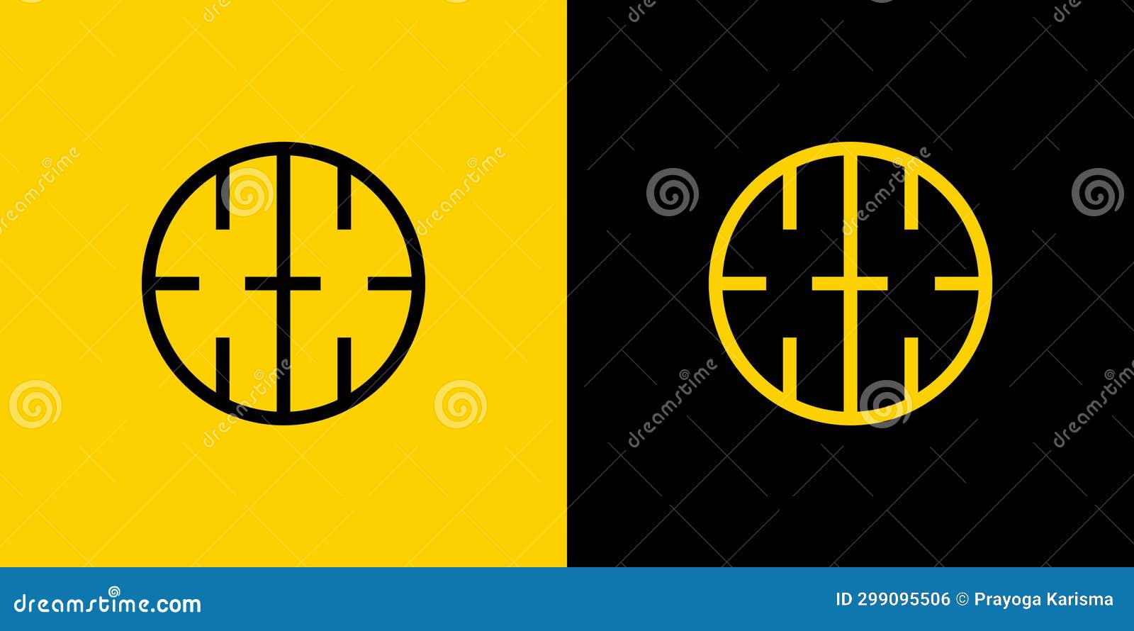 Simple XX Letter Circle Logo Set, Suitable for Business with XX Initial ...