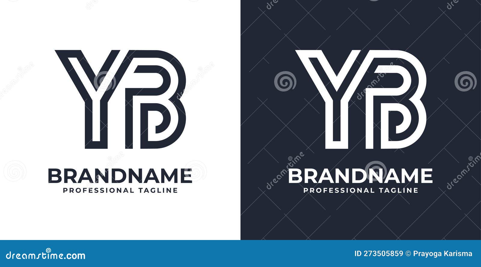 Simple YB Monogram Logo, Suitable for Any Business with YB or by ...