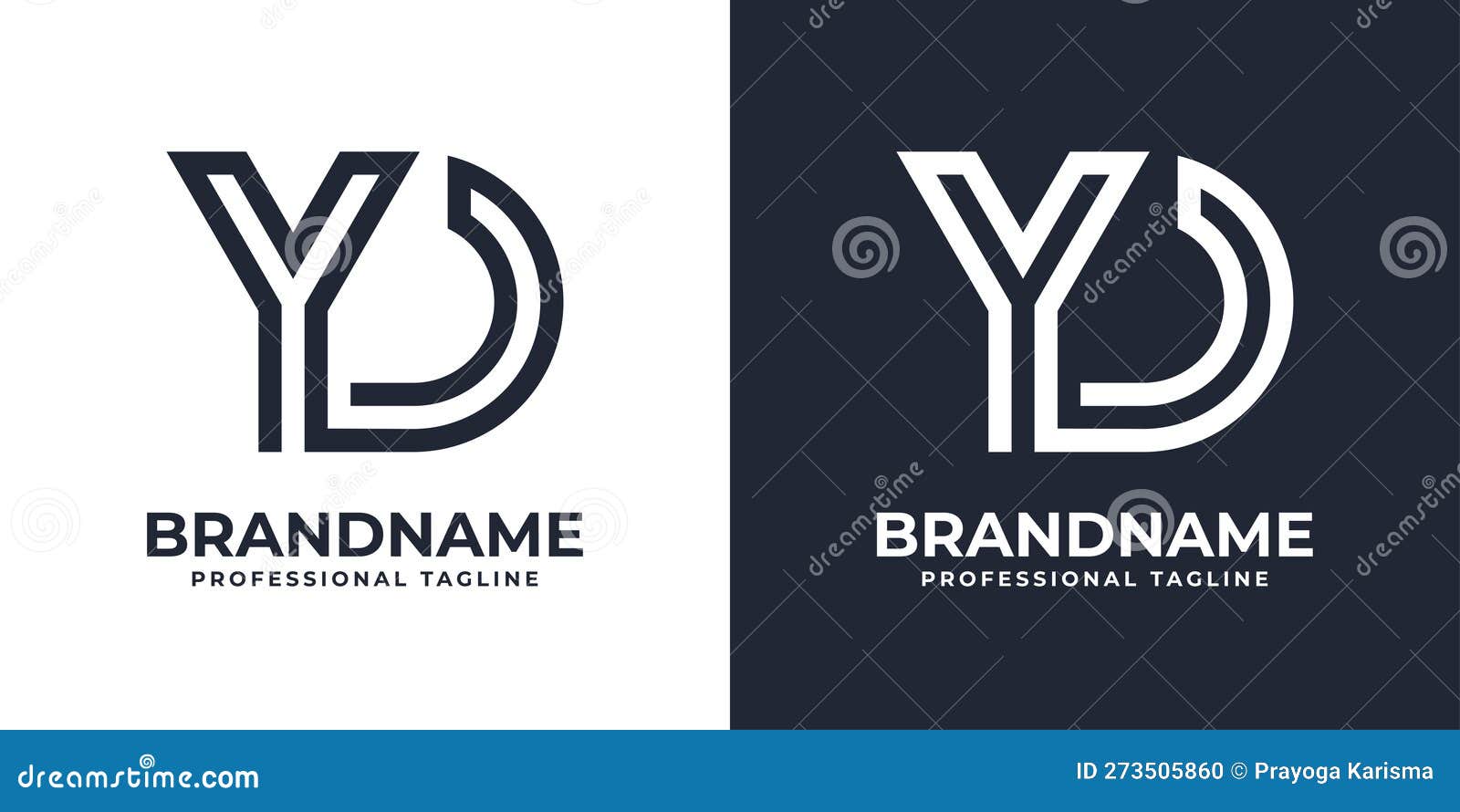 Simple YD Monogram Logo, Suitable for Any Business with YD or DY ...