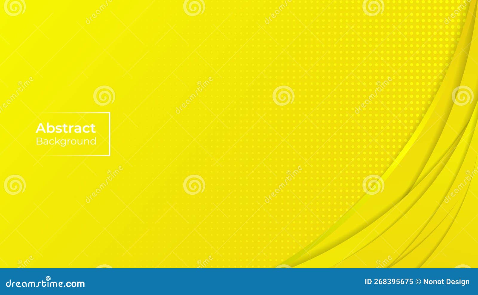 Simple Yellow Business Background with Yellow Border in the Bottom ...
