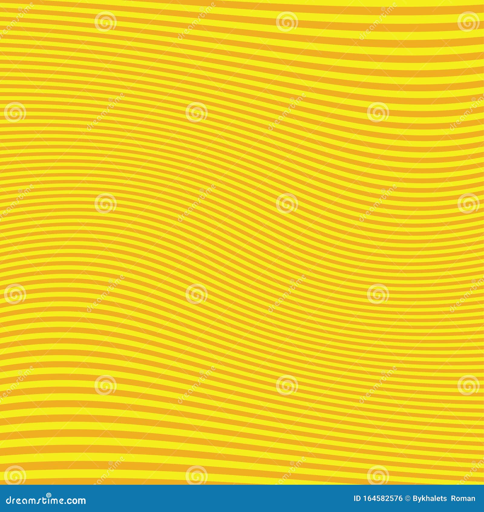 Simple Yellow Lines Decorative Shape. Vintege Pattern Print Stock ...
