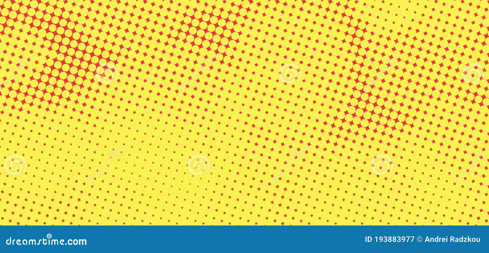 Simple Yellow and Red Pop Art Texture. Retro Background Stock Vector ...