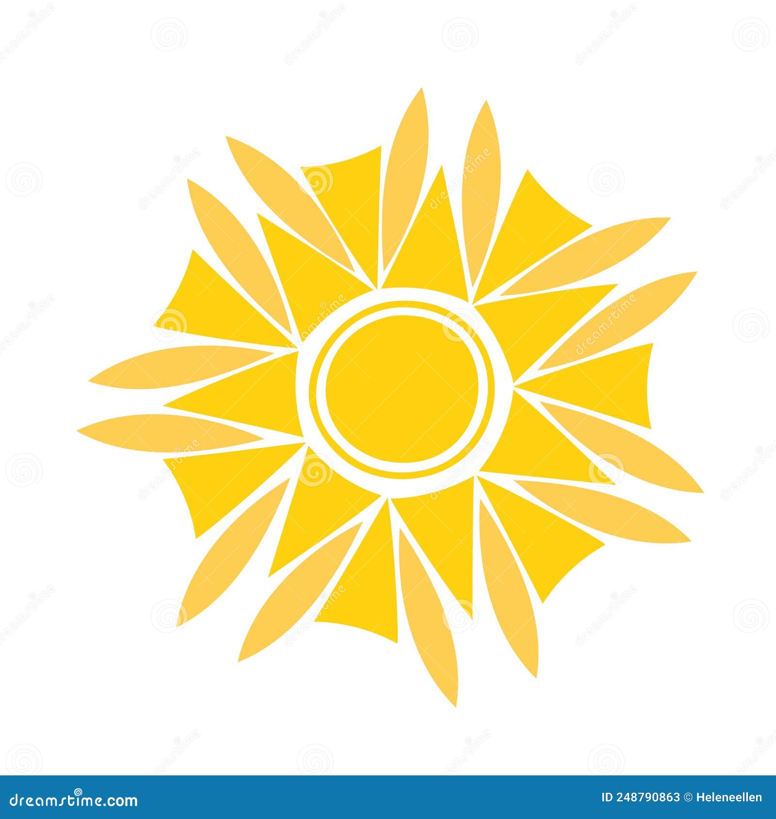 Shape Of Middle Bight Cay Island. Bahamas. Yellow Stock Photography ...