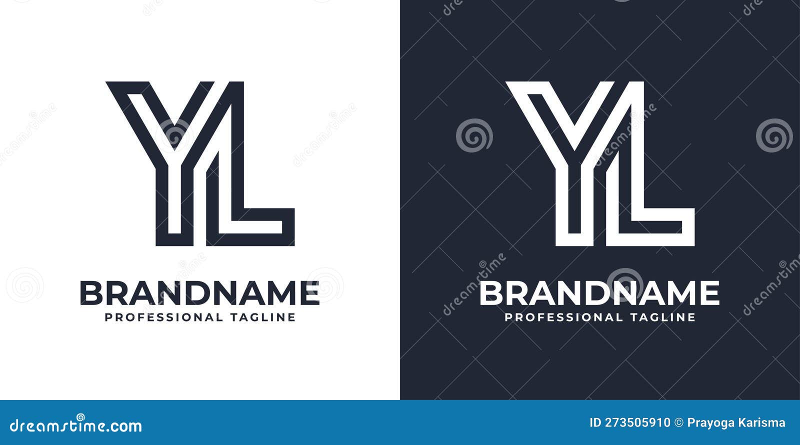 Simple YL Monogram Logo, Suitable for Any Business with YL or LY ...