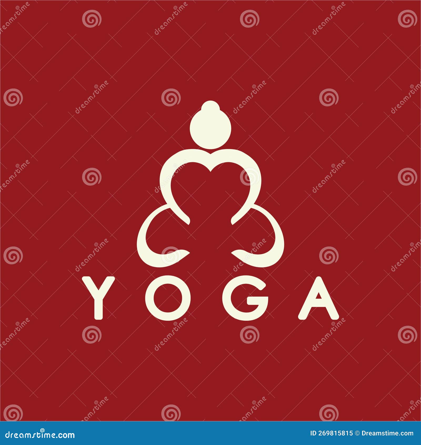 Simple Yoga Logo Icon Vector Design Template Stock Vector ...