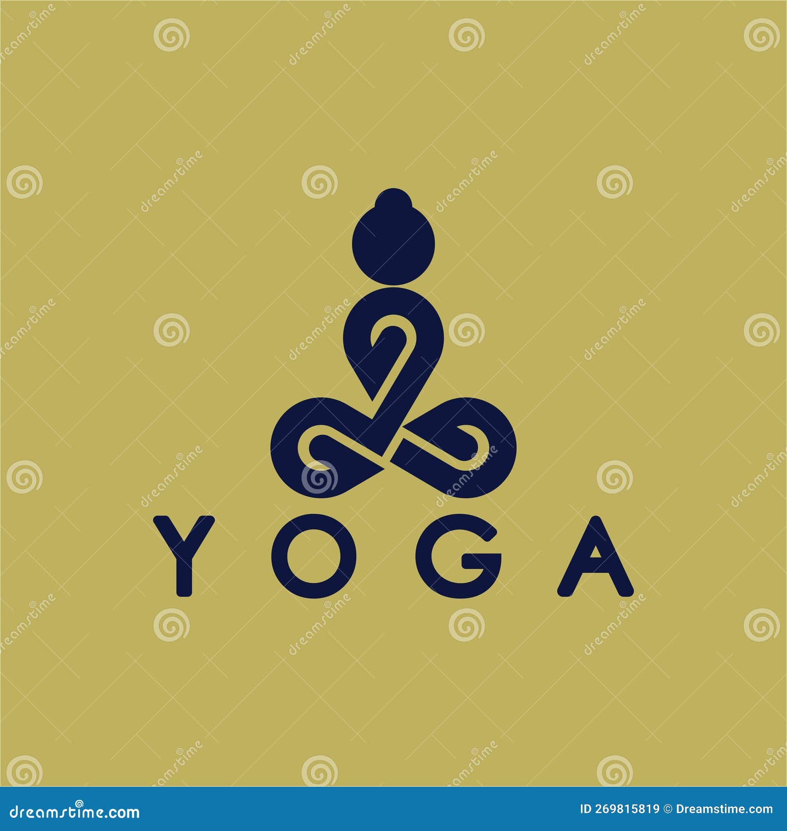 Simple Yoga Logo Icon Vector Design Template Stock Vector ...